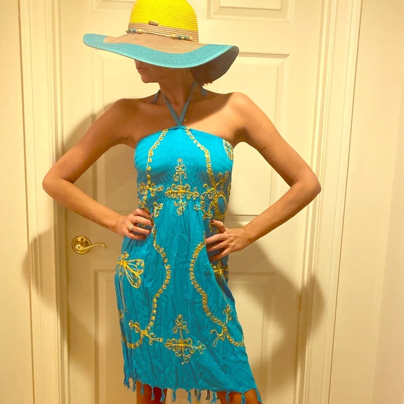 Boutique Bahamas | Dresses | Beachy Duo Bahama Ready Wear Dress Hat ...